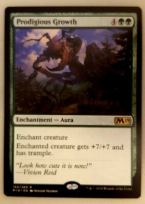 1x Prodigious Growth Core Set 2019 M19 MTG Magic The Gathering NM | eBay
