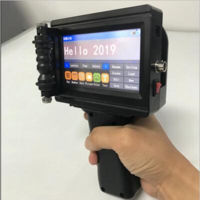 Fully Automatic Handheld Jet Printer Date Words Barcode Logo Coding ...