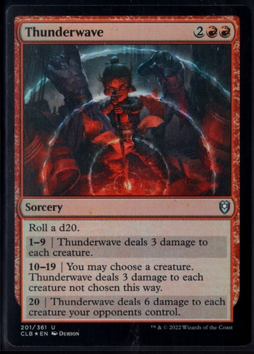 Thunderwave 201/361 Uncommon Foil Baldur's Gate Magic TCG NM | eBay