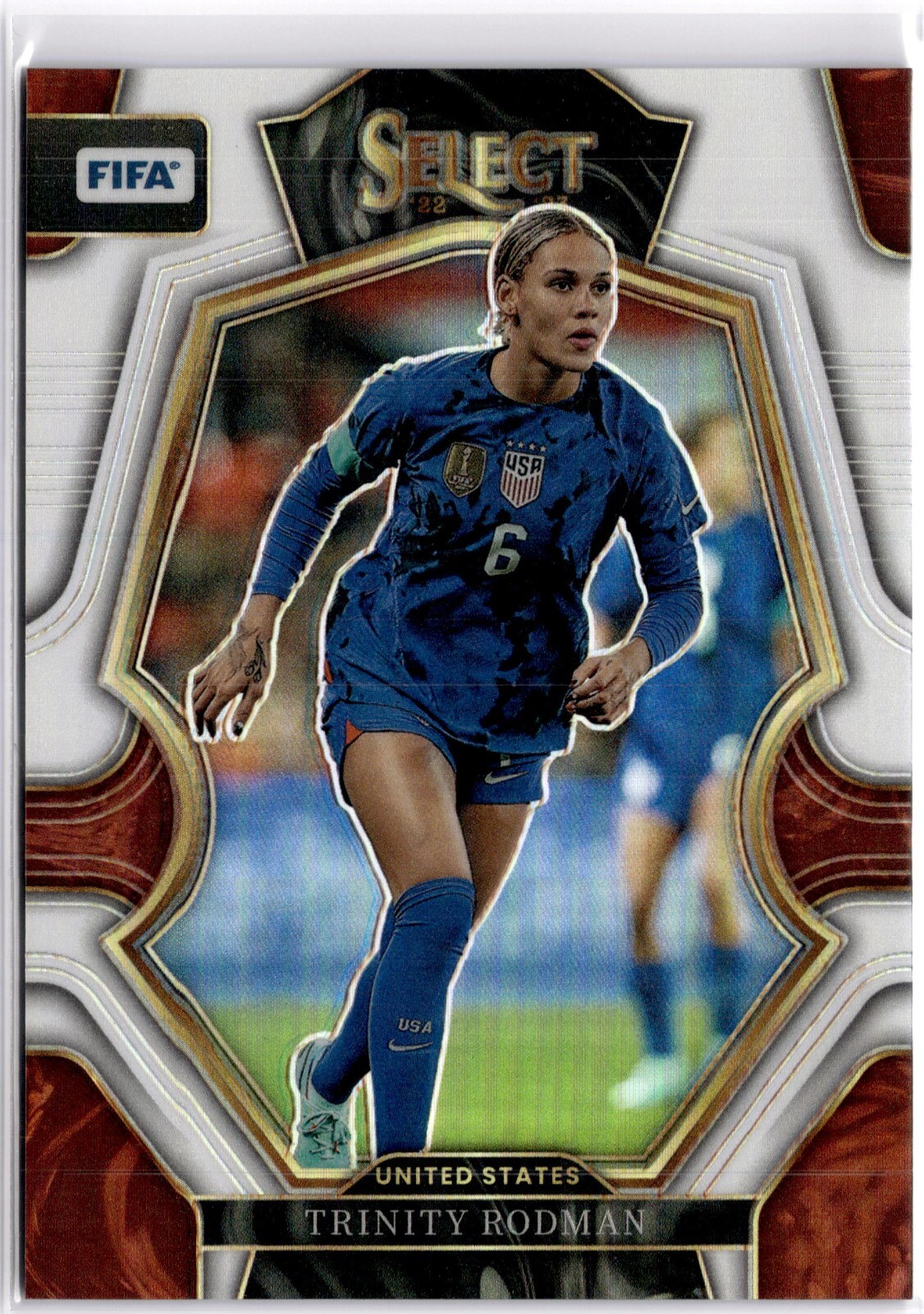 2022-23 Panini Select FIFA White Prizm #195 Trinity Rodman #20/20 USWNT ...