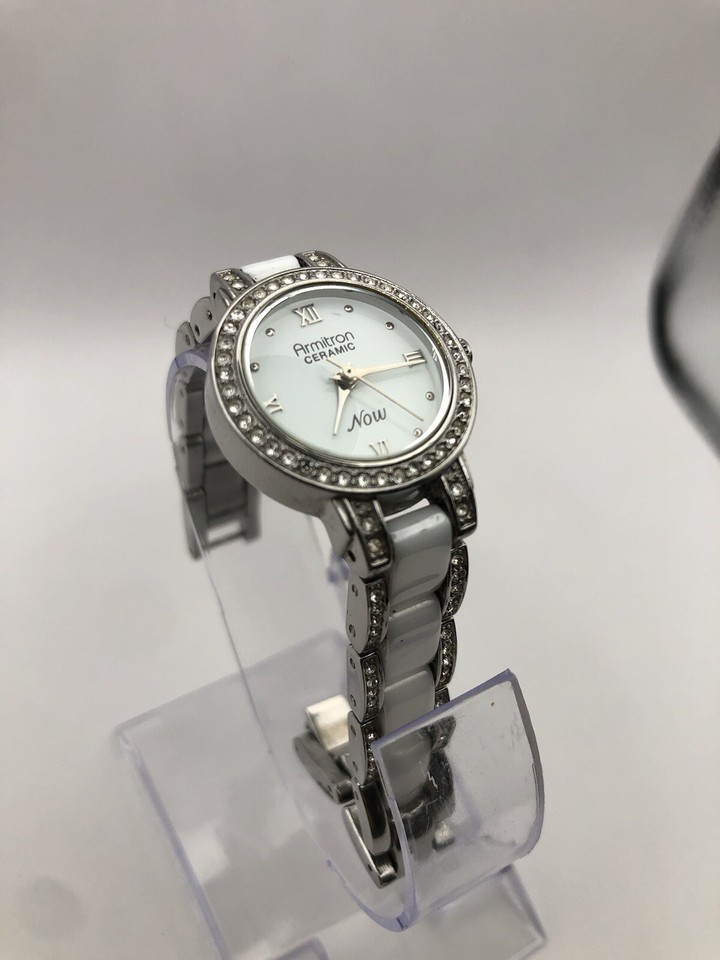 Armitron Now Ceramic Analog Women's Watch White (New Battery) 72mm ...