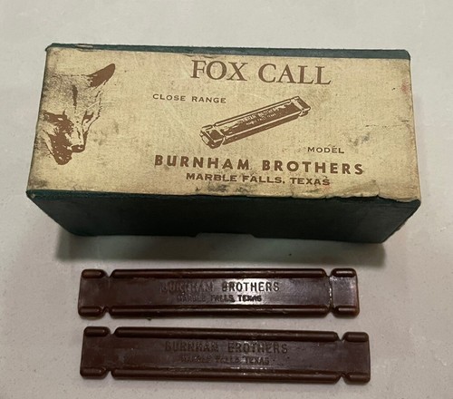 Vintage Burnham Brothers Fox Call Close Range In Original Box | eBay