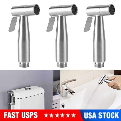 Handheld Toilet Bidet Sprayer Head Stainless Steel Shattaf Bathroom ...