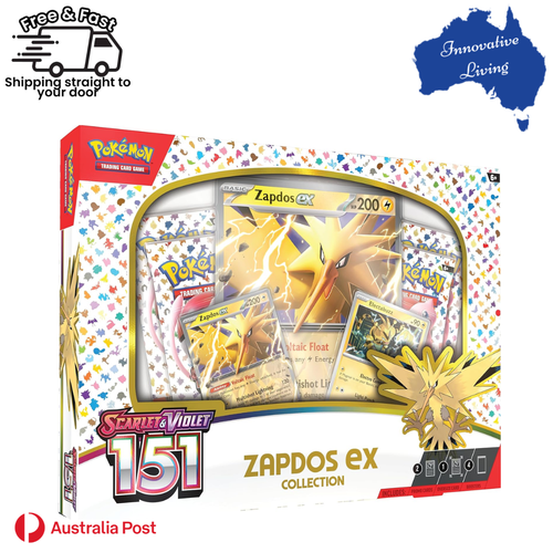 New Zapdos EX Pokemon 151 TCG Scarlet & Violet Collection with 4 ...
