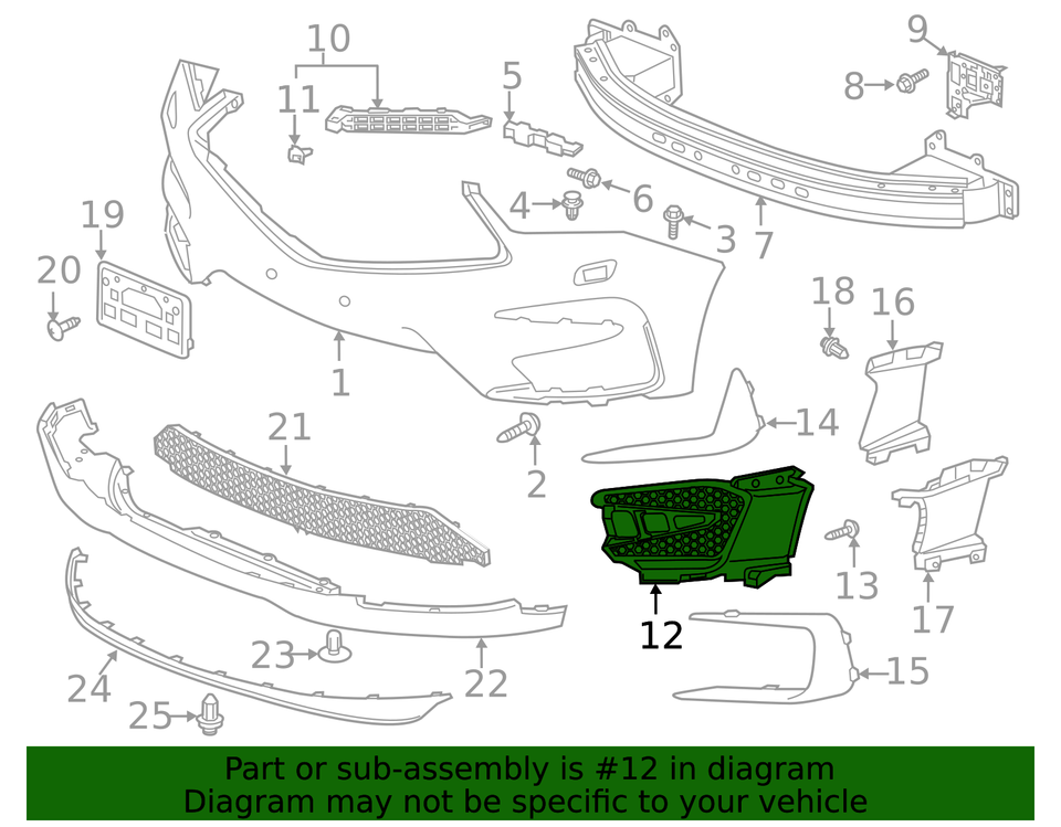 Genuine Acura 2019-2021 Acura RDX - Garnish R Front Bumper In 71103-TJB ...