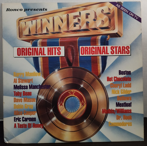 Ronco Presents Winners Original Hits 1979 Vinyl Album 33 RPM 12 ...