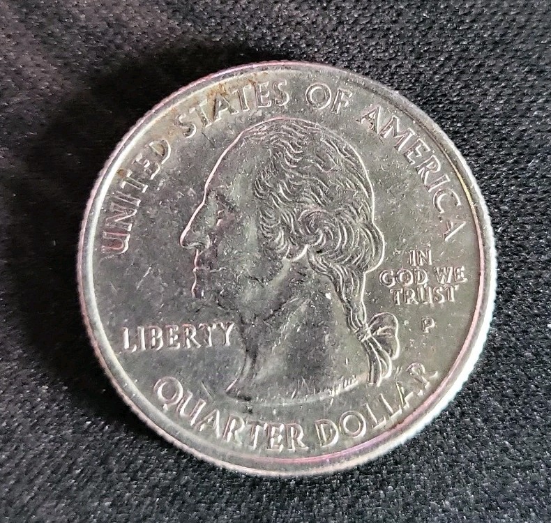 rare quarter us coins Kansas 1861 2005 Coin With Defect on Buffalos Leg ...