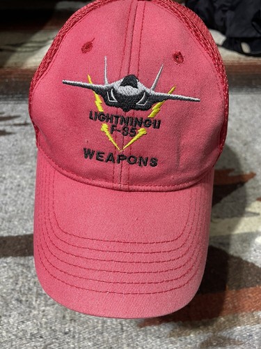 F-35 Fighter Jet Hat Lightning II Weapons Red | eBay