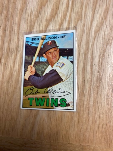 1967 Topps Baseball Bob Allison Minnesota Twins Card #194 | eBay