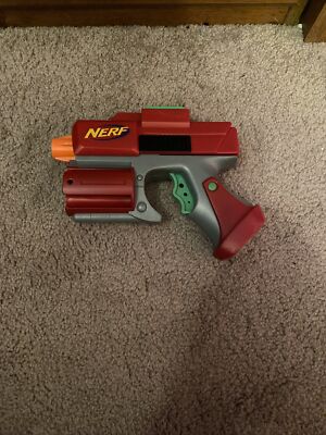 NERF Hasbro 2005 Red Pistol Crossfire Dart Gun Blaster (J) | eBay