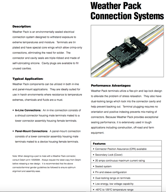 12015792 Delphi Automotive Connector 2p FM Female BLK Con ASSY 20 Amps ...