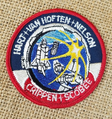 NASA Space shuttle Challenger patch Crippen Scobee Hart Van Hoften STS-41C | eBay