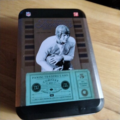2011 Panini Timeless Treasures Football Tin Earl"Dutch" Clark On Front ...