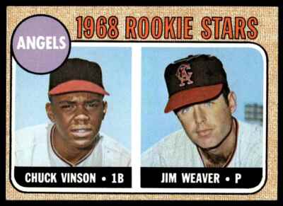 1968 Topps Chuck Vinson/Jim Weaver RC California Angels #328 | eBay