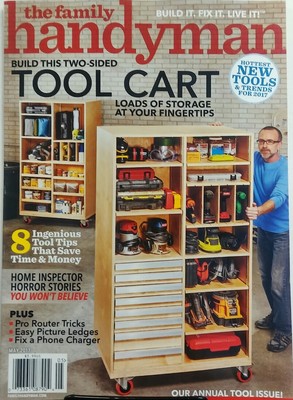 The Family Handyman May 2017 Build This Two Sided Tool Cart FREE ...