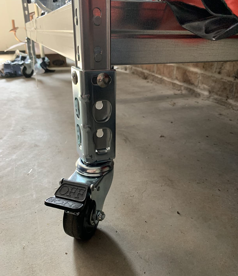 Heavy Duty Swivel Caster Wheel for Garage Metal Shelving Unit Workbench ...