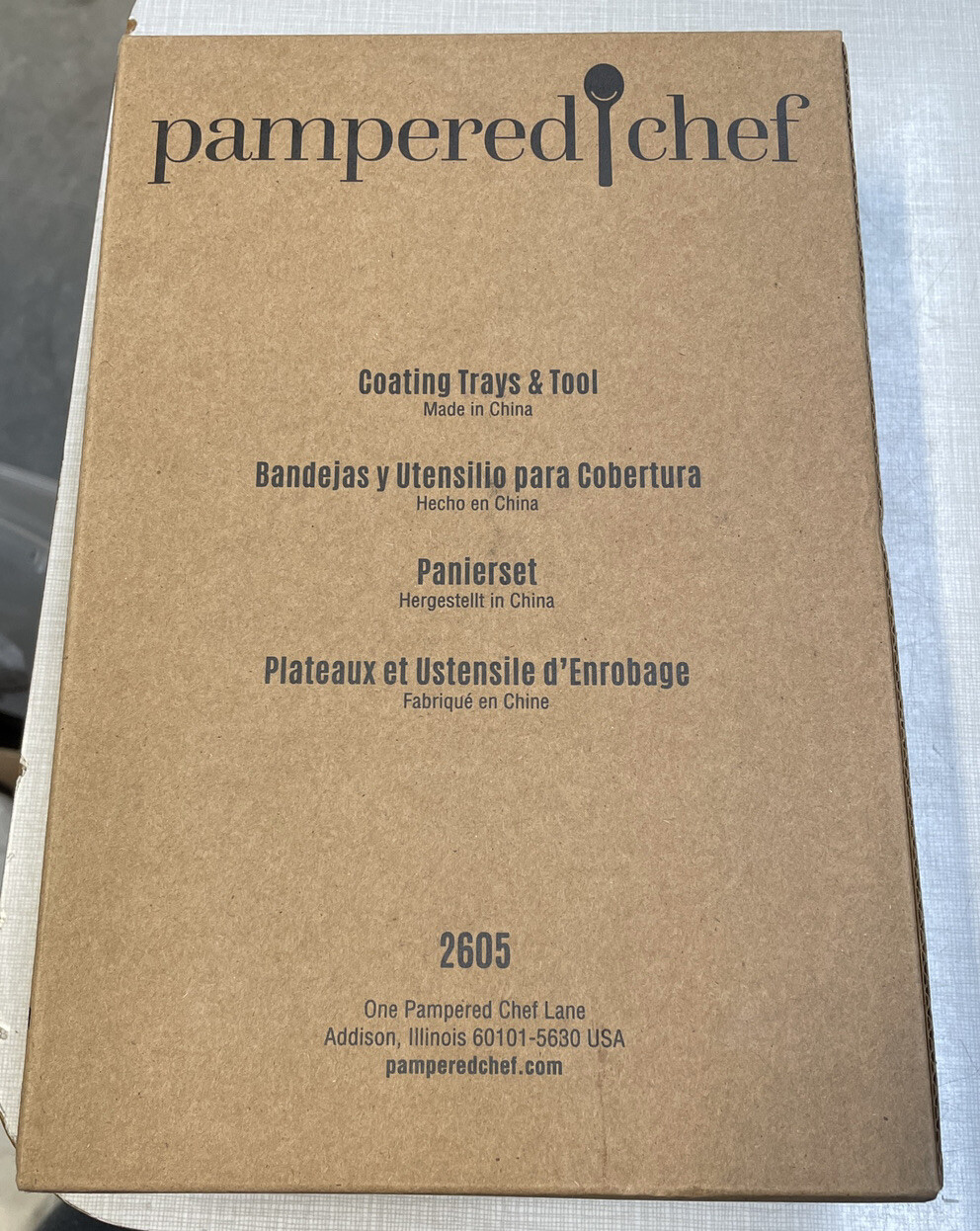 Pampered Chef Coating Breading Trays and Tongs Tool # 2605 ~ 4 Piece ...