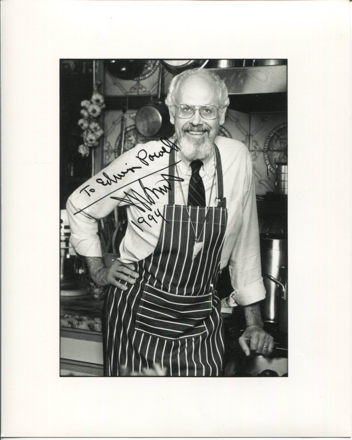 Jeff Smith The Frugal Gourmet Famous PBS TV Chef Rare Signed Autograph ...