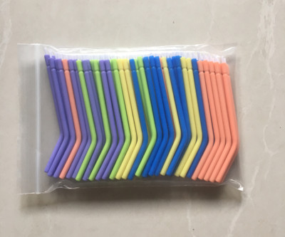 100pcs Dental Disposable Spray Tip Triple Nozzles 3-Way Air Water ...