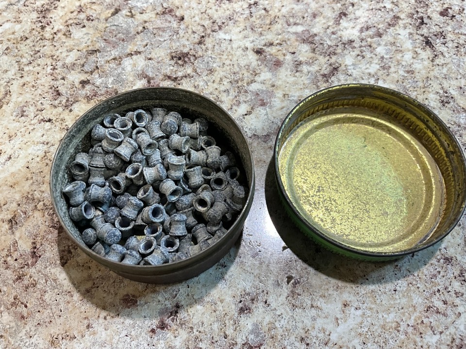 Vintage Air Rifle Pellets Benjamin HC 177.cal 250 Count Container w ...