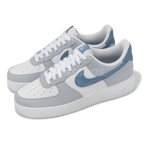Nike Air Force 1 07 LV8 AF1 Summit White Aegean Storm Men Casual Shoe ...