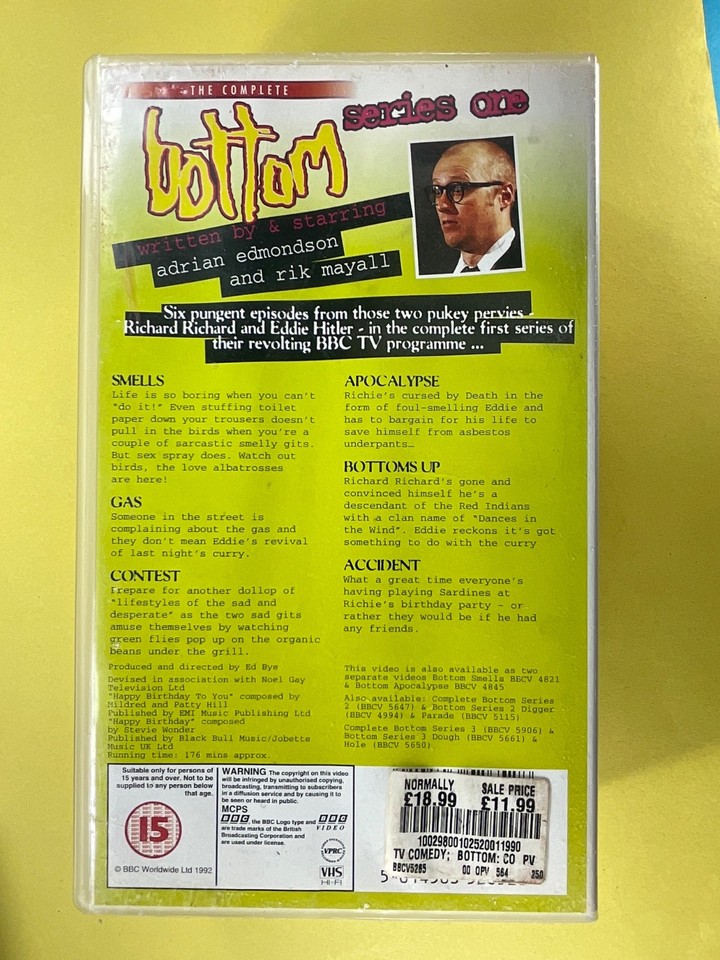 Bottom, Series 1, VHS Video Tape | eBay UK