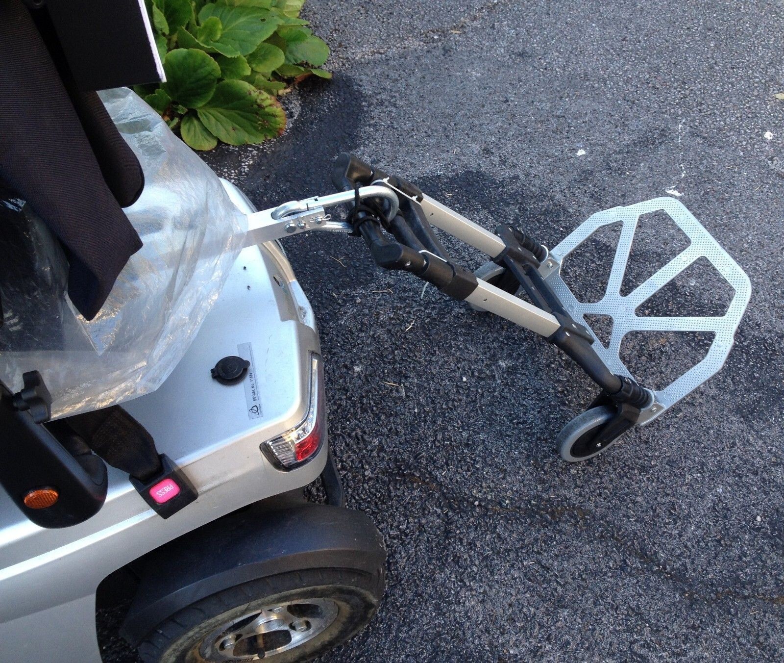 Mobility Scooter Tow Bar Hitch Trolley Cart Towing Bracket Attachment ...