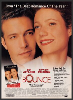 Bounce Movie Release Ad Affleck & Paltrow 2000s Print Advertisement ...