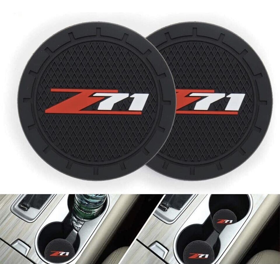 2pc Car Cup Z71 Coaster’s compatible with Chevy Z71 Silverado and ...