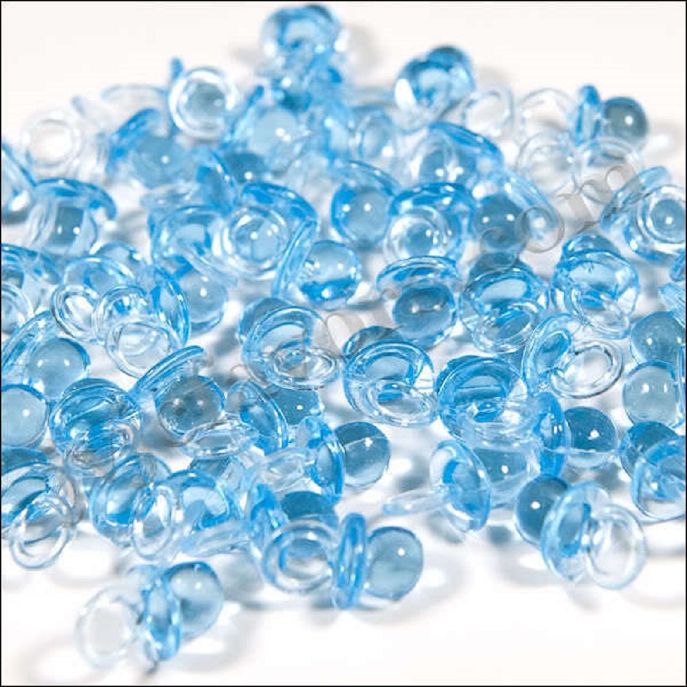 144 Mini Pacifiers Baby Shower Favor 7/8" Long embelishment - clear ...