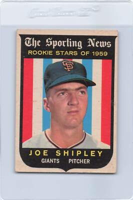 1959 Topps #141 Joe Shipley Giants VG/EX *6692 | eBay