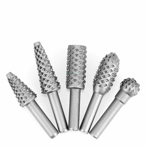 AU 5 PCS Rotary Rasp Steel Solid Carbide For Dremel Rotary Tool Bit ...