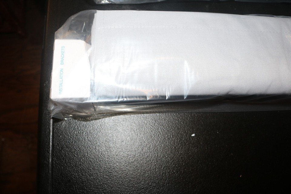 Arlo cordless lift fabric ROMAN SHADE blackout light gray 24x60 two ...