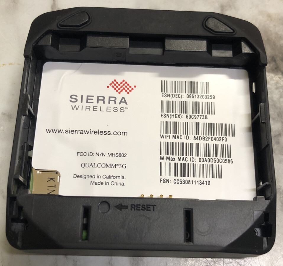 SPRINT, SIERRA WIRELESS N7N-MHS802 3/4G LTE WiFi HOTSPOT MOBILE MODEM ...