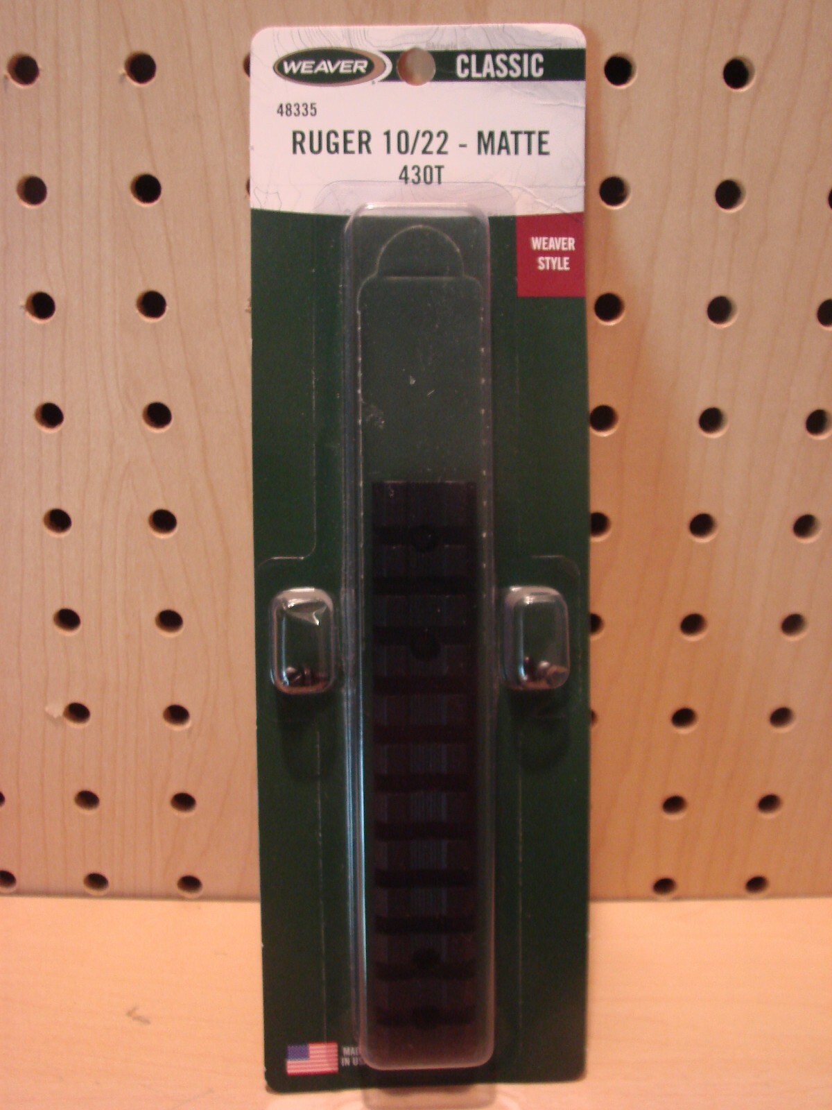 Weaver 1 Piece Multi Slot Base for Ruger 10/22 Scope Mount 48335 Matte ...