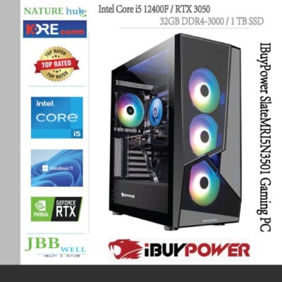 iBuyPower SlateMRI5N3501 PC, Intel Core i5 12th, 32GB DDR4, 1 TB SSD ...