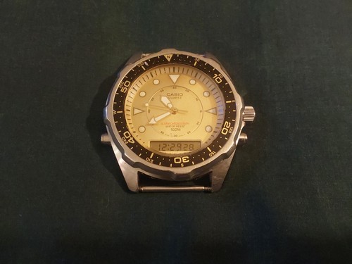 Vintage Casio AMW-320R Arnie ANA-DIGI ALARM CHRONOGRAPH WR 100M MEN'S ...