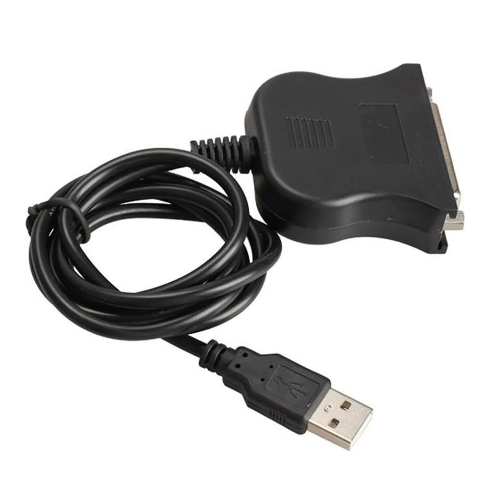 USB to 25 Pinhole Parallel Cable DB25 Interface IEEE 1284 Printer USB2 ...