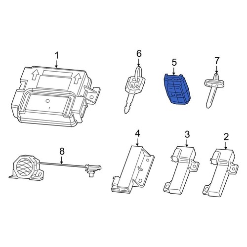 Ram 68575425AA Keyless Entry Transmitter | eBay