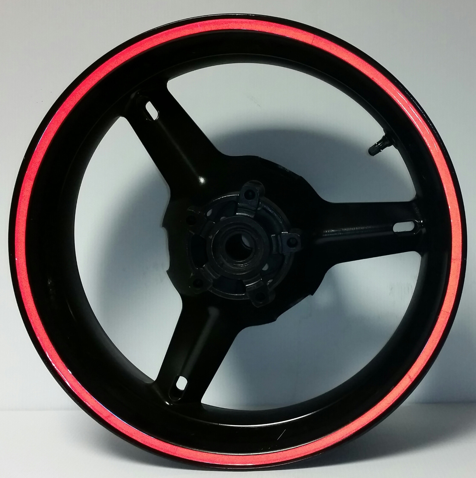 RED REFLECTIVE WHEEL STRIPES RIM STICKERS TAPE DECALS YAMAHA FZ-07 09 ...