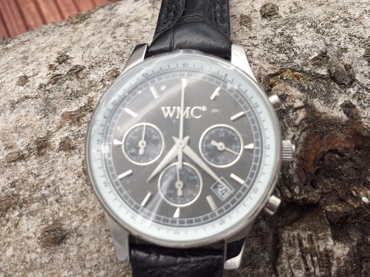 WMC Chronograph quarz movement stainless steel - watch - stop function ...