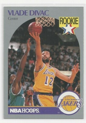 1990-91 NBA Hoops Vlade Divac #154 Rookie Card. UNGRADED PACK FRESH. 2 ...