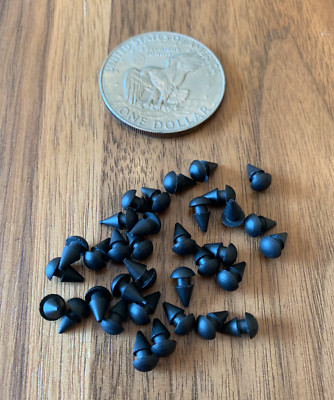 1/4” Black Rubber Push In Bumper / Plugs - 20 per package | eBay