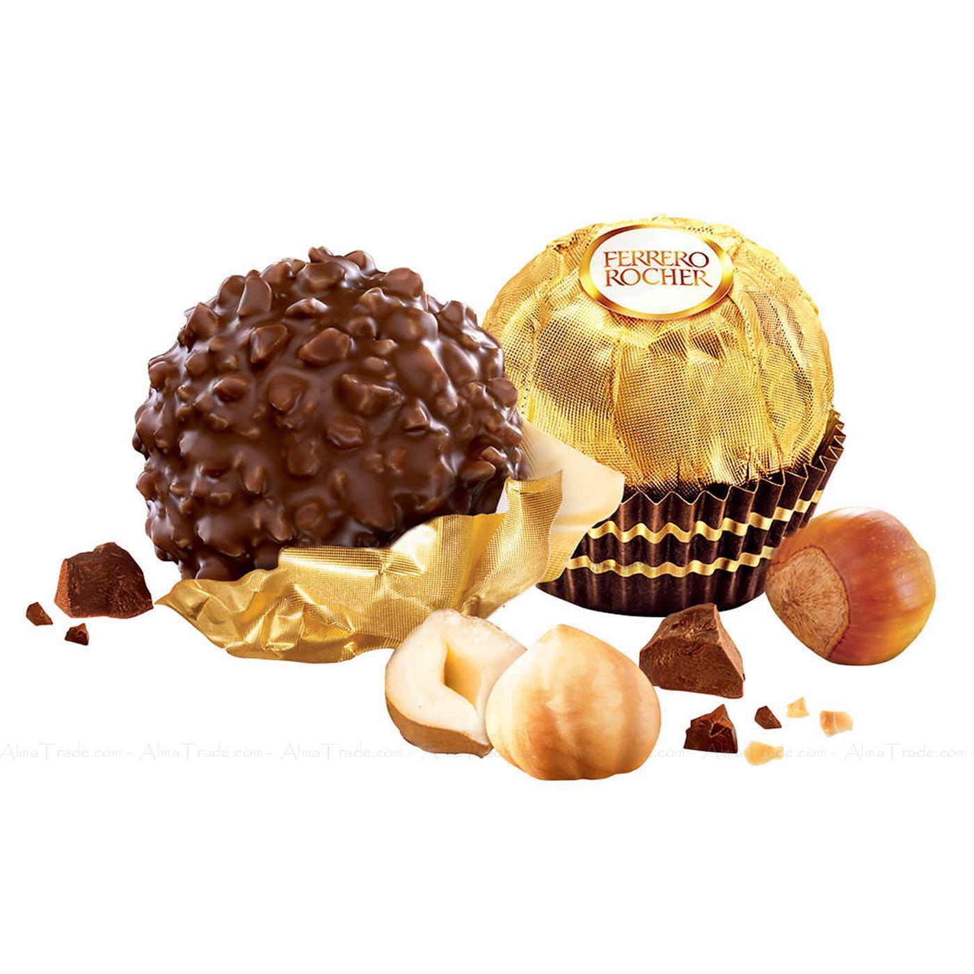 Ferrero Rocher Hazelnut Smooth Chocolate Cream Milk Crisp Wafer T48Gift ...