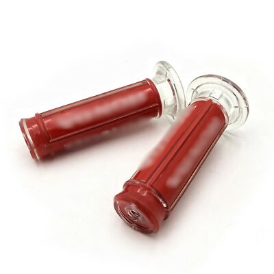 Red Hand Grips For Honda Sport Bike Dirt Bike APRILLA BMW Offroad 25mm ...