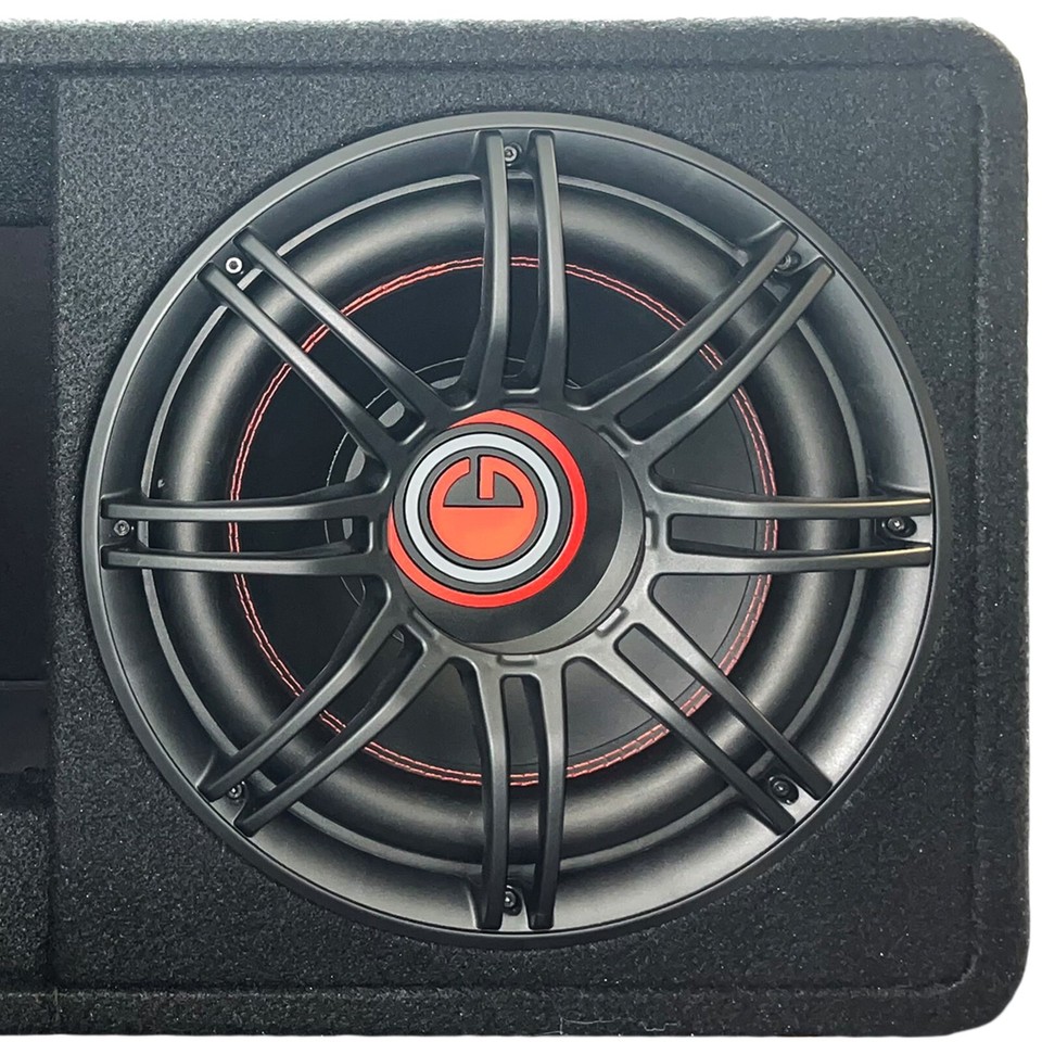 Gravity Dual 12" 1600W Active Powered Car Sub Enclosure Ported ...