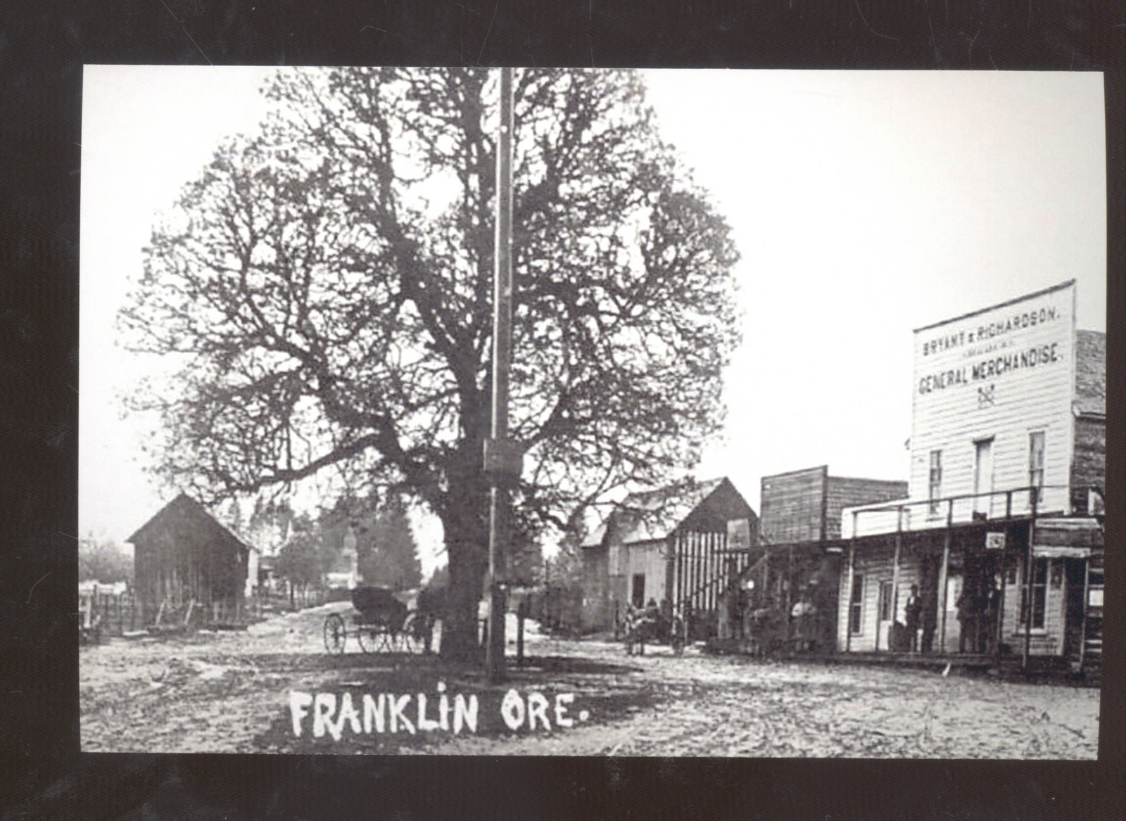 REAL PHOTO FRANKLIN OREGON DOWNTOWN STREET SCENE POSTCARD COPY | eBay