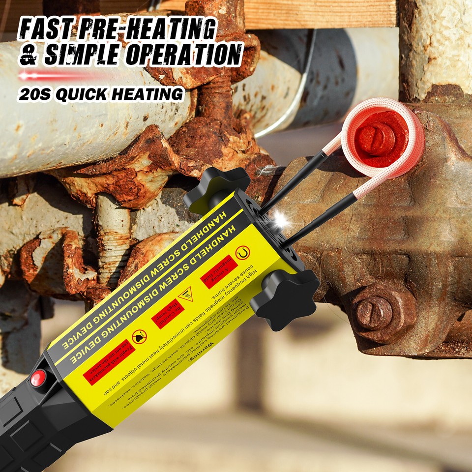 Magnetic Induction Heater Kit with 8 Coils Portable Heat Induction Tool ...