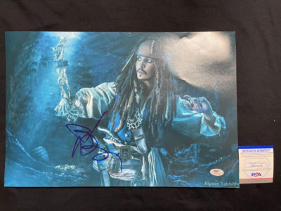 JOHNNY DEPP Autographed Autograph Auto Signed 12x17 Photo PSA/DNA | eBay