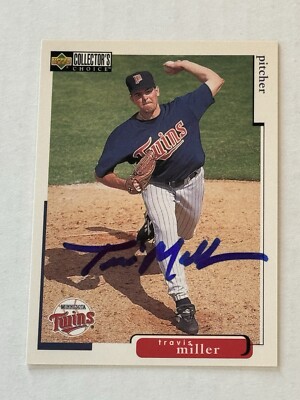 Travis Miller 1998 Upper Deck Collector's Choice Authentic Signed Auto ...